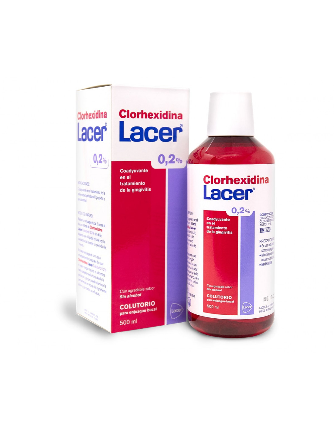 Clorhexidina Lacer 0,2% colutorio 500 ml · Inicio